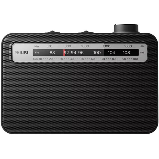 Philips Portable Radio FM/MW, headphone jack, Mains or battery operate